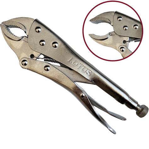 Alicate De Pressão Profissional 10 Polegadas Mordente Curvo Reforçado