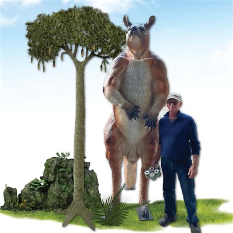 Procoptodon Pusio Female Megafauna Kangaroo Sculpture And Statue