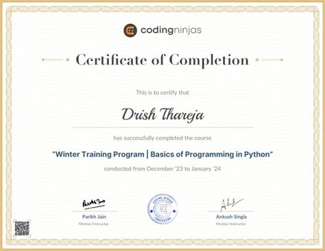 Drish Thareja On Linkedin Excited To Share That Ive Completed Coding