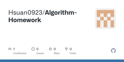 Github Hsuan0923algorithm Homework