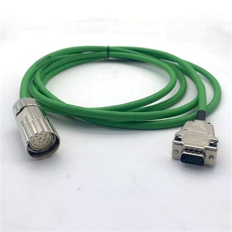 12pin M23 Connector Plug To D Sub 15pin Female To Male Straight Servo Signal Cable Wiring