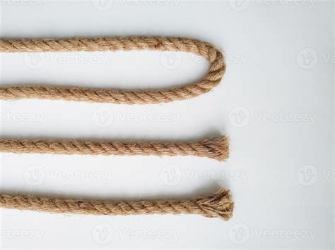 Rough Natural Rope Strings On White Background Stock Photo At Vecteezy