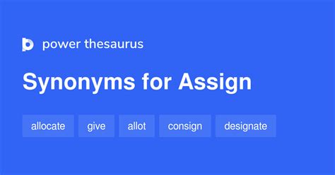 Assign Synonyms 2 397 Similar Words And Phrases