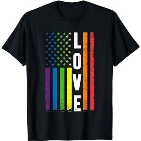 Gay Pride Ts Men Women Lgbt Rainbow Flag Gay Love T Shirt