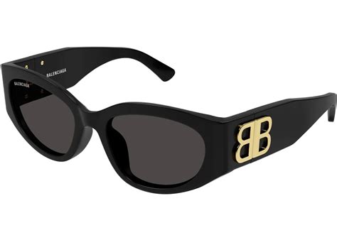 Balenciaga Cat Eye Sunglasses Blackgrey Bb0324sk 002 In Acetate