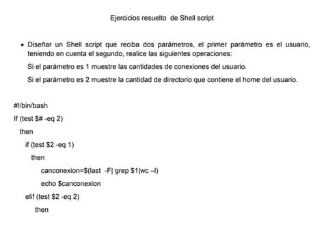 Ejercicios Resuelto De Shell Script Ppt