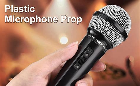 Topperfun Fake Microphone Plastic Pretend Microphone Toy