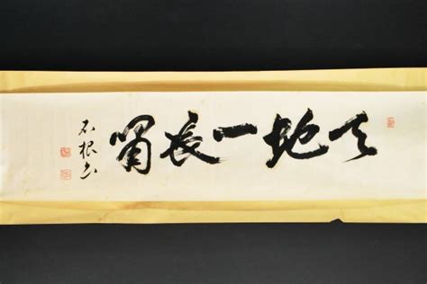 Yahooオークション 【真作】b2705 松井石根「天地一長嘯」紙本 肉筆