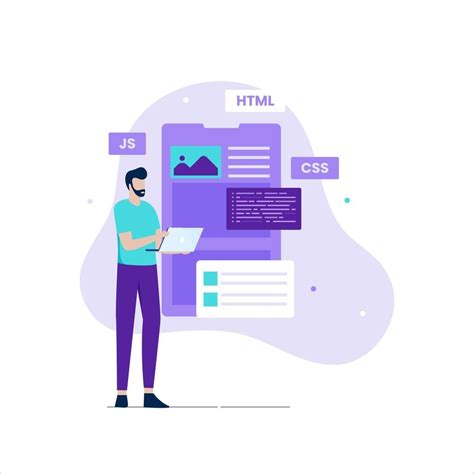 Frontend Developer Illustration Concept 3416524 Vector Art At Vecteezy