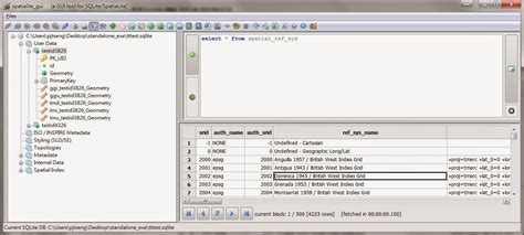 Baidemon Test Used Spatialite Transform Srid Baidemon Function 使用