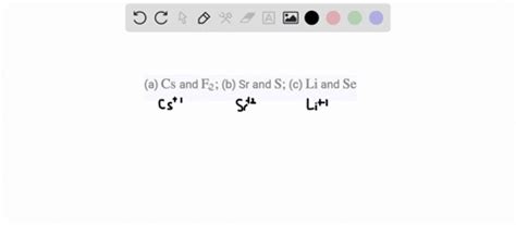SOLVED Write The Formula For The Ionic Compound That Forms Between Each Of The Following Pairs