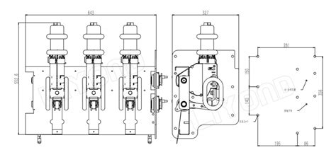 Load Break Switch With Earthing 405kv Switchgear Component