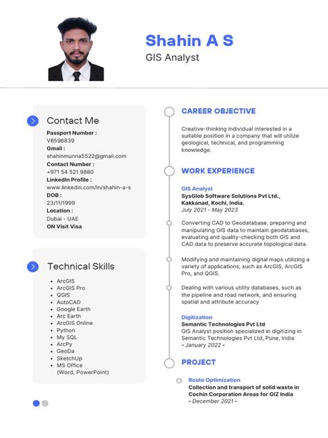 Gis Analyst Shahin As Cv Pdf Pdf Arc Gis Geographic