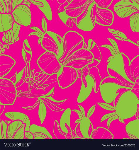 Floral Semaless Pattern Bright 2 Royalty Free Vector Image