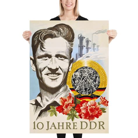 Prints Propaganda Poster Gdrddr 1965 — Soviet Vintage Poster Digital