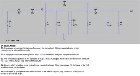 Solved DRAW THIS CIRCUIT IN LTSPICE AND ANSWER THE QUESTIONS Chegg Com