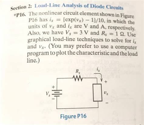 Solved Load Line Analysis Of Diode Circuits P The Chegg Com