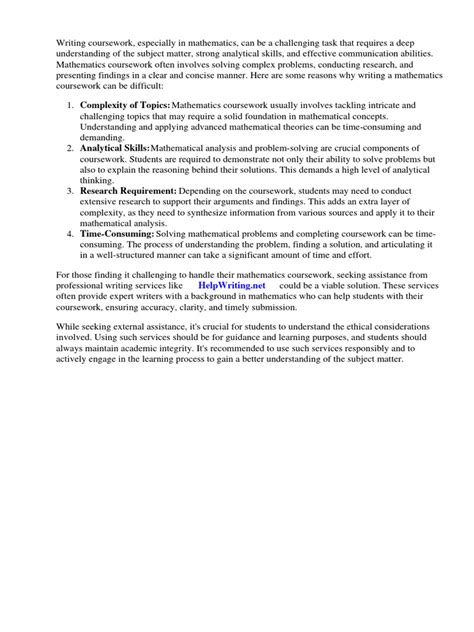 Mathematics T Coursework 2015 Pdf Mathematics Methodology