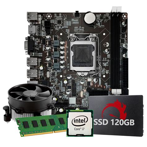 Kit Upgrade Intel Core I7 3ª Geração 4GB RAM SSD 120GB Conexões USB