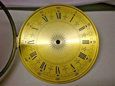 Bezel Glass Brass Clock Dial Size 8 200mm Dia Hinged Convex Glass