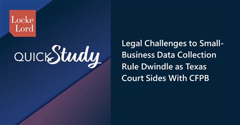 Legal Challenges To Small Business ‎data Collection Rule