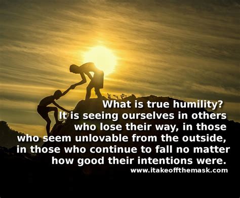 What Is Humility I Take Off The Mask