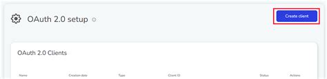 Creating An Oauth Client