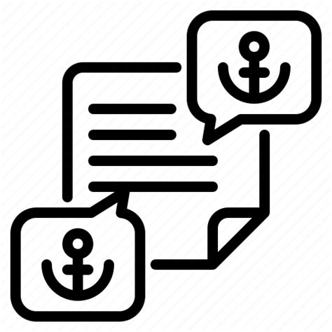 Anchor Text Web Page Browser Seo Anchoring Icon Download On