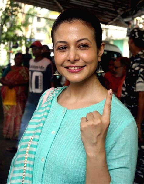 Indian Actress Koel Mallick Shows Her Inked Finger After Casting Her
