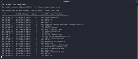 Kali Linux Live Host Identification With Netdiscover Tech Hyme