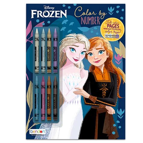 Frozen Color By Number Coloring Pages 2025