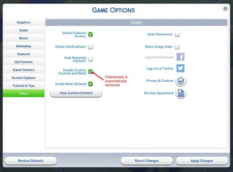 Automatic Disabling Of Mods On Patching Crinrict S Sims Help Blog