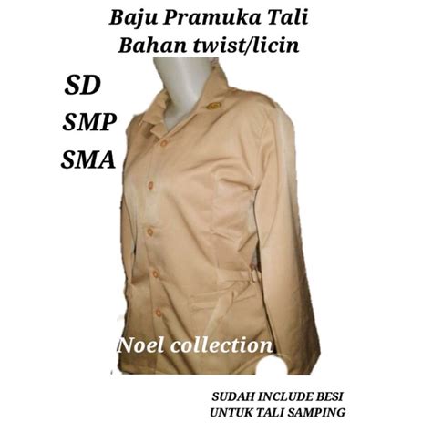 Jual Baju Pramuka Tali Seragam Sekolah Sd Smp Sma Bahan Kain Twist