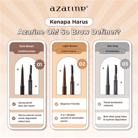 Jual [azarine X Red Velvet] Oh My Brow Definer Eyebrow 0 06gr Di