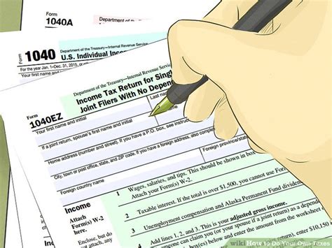 5 Ways To Do Your Own Taxes WikiHow