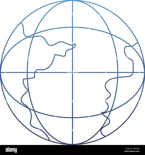 Degraded Outline Network Global Connection Data Technology Stock Vector