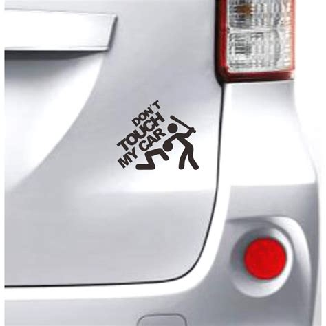 Dont Touch My Car Funny Car Sticker Cutting Sticker 12 X 10 Cm Shopee