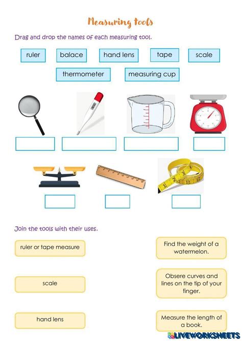 Measuring Tools Live Worksheets Worksheets Library