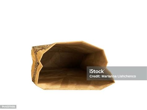 종이 가방 거짓말 오픈 전면 흰색 배경에서 3d 렌더링 그림자 0명에 대한 스톡 사진 및 기타 이미지 0명 가득 찬 갈색 Istock