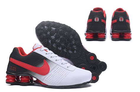 Nike Air Shox Deliver 809 Men Running shoes White Black Red - Nike Shox ...