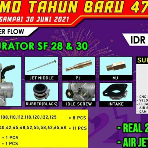 Promo Karburator Pe 28 Brt Superflow Karbu Pe 28 Brt Bukan Uma Moto1