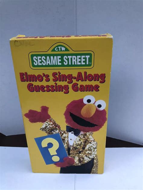Sesame Street Elmo Sing Along Guessing Game Vhs