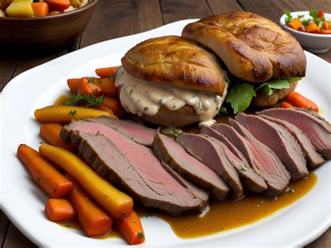 Premium Ai Image A Cooked Roast Beef