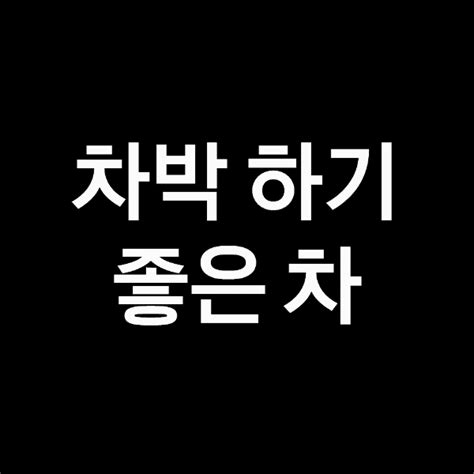 차박하기 좋은차 차박하기 좋은 Suv 캠핑하기 좋은차 카니발 차박