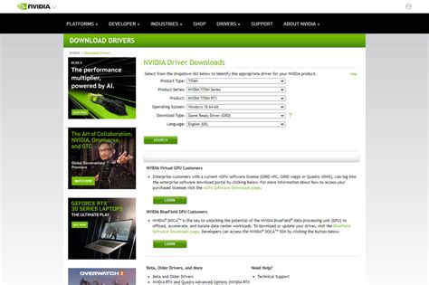 NVIDIA Driver Downloads Online