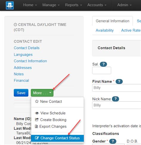 Interpreter Status Options Interpreter Intelligence