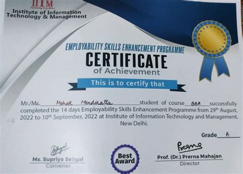 Mehak Mendiratta On Linkedin Greatlearning Opportunity Iitmjakanpuri Thankyou Success