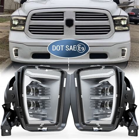 Led Fog Lights Drl For Dodge Ram 1500 Accessories 2013 2014 2015 2016