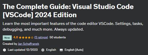The Complete Guide Visual Studio Code Vscode Edition Udemy Free D