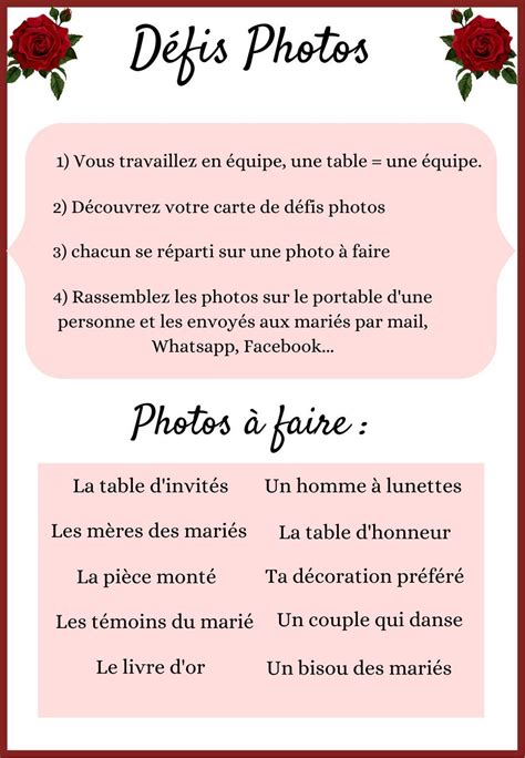 Défis photos Mariage baptême anniversaire 9 x 13cm Etsy France